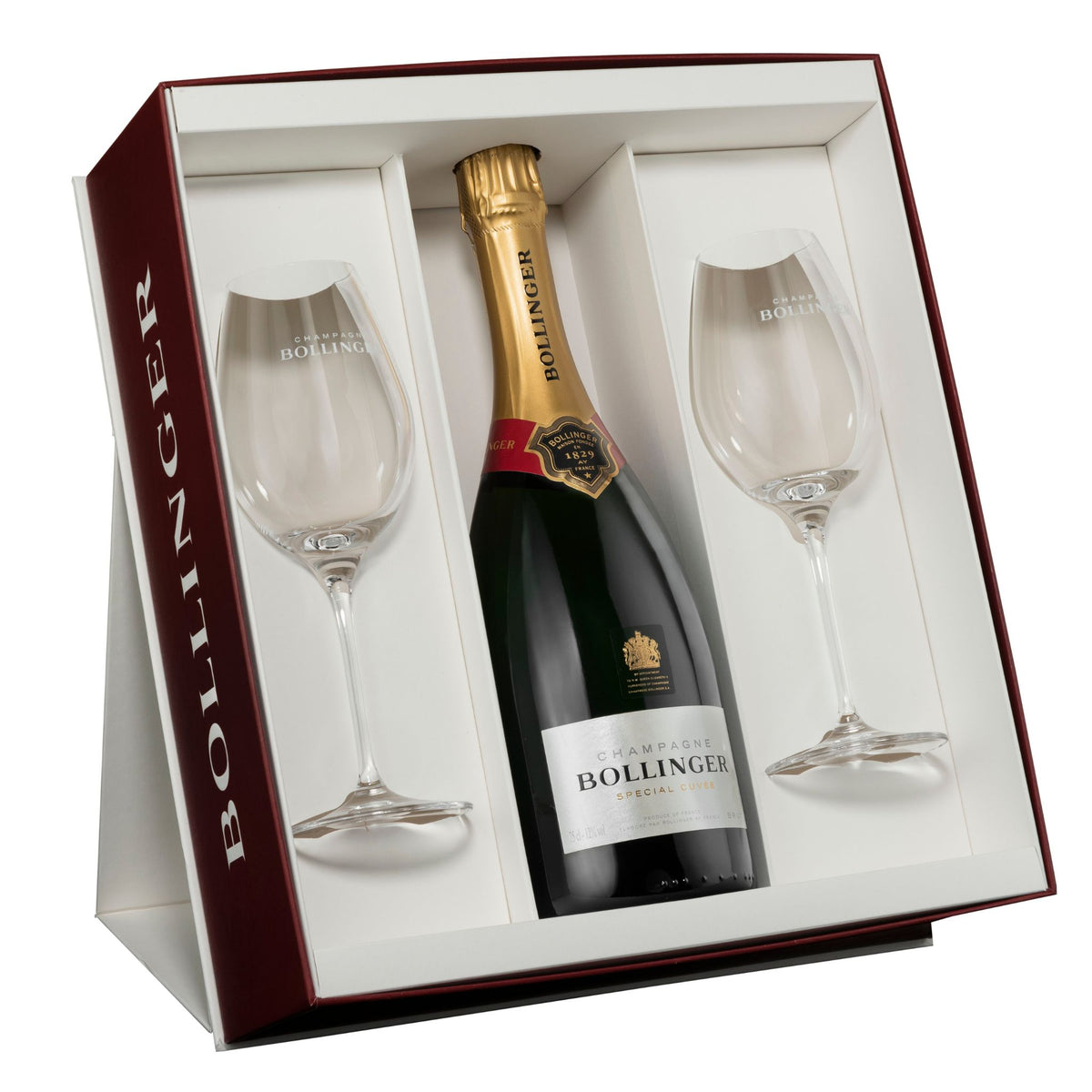 Bollinger Special Cuvée Brut NV + 2 Elizabeth Glasses Gift Set | Kent Street Cellars