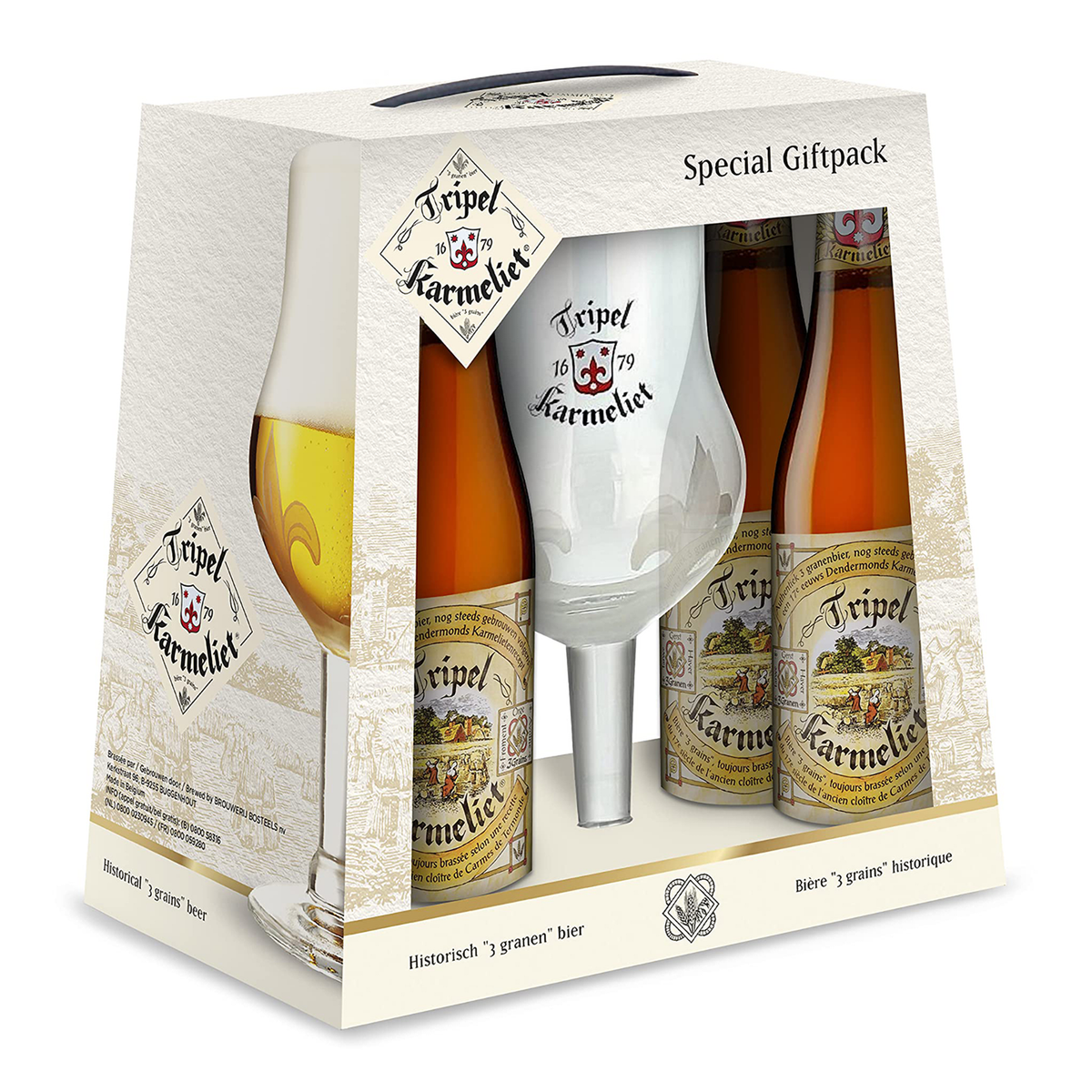 Brouwerij Bosteels Tripel Karmeliet 4 Pack&Glass | Kent Street Cellars